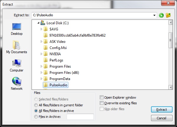 Pulseaudio Windows 10